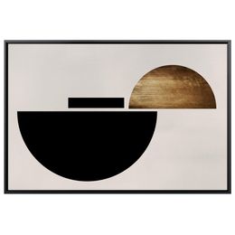 Leinwandbild Geometrischer Halbkreis I