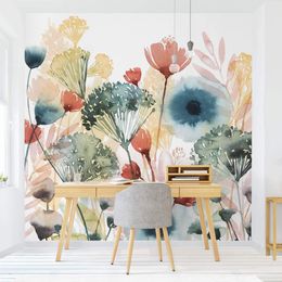 Fototapete Blumen Wildblumen im Sommer I