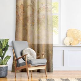 Vorhang Waldlichtung mit Orangenbaum bei Tag