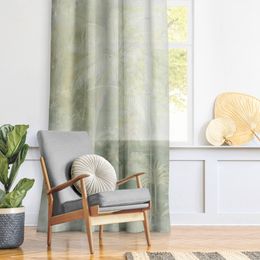 Vorhang Vintage Palmen mit Struktur