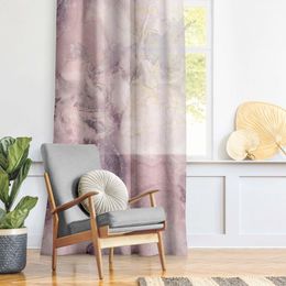 Vorhang Farbexperimente Marmor Violett