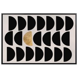 Leinwandbild Geometrischer Halbkreis II