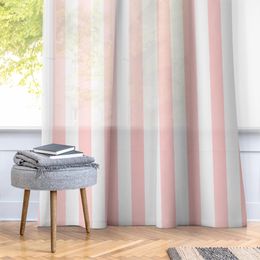 Vorhang L&auml;ngsstreifen in Blass Pink