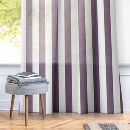 Vorhang L&auml;ngsstreifen in Dunklem Violett