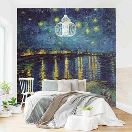 Fototapete Vincent van Gogh - Sternennacht &uuml;ber der Rh&ocirc;ne