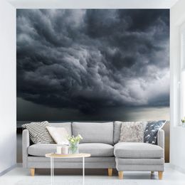 Bilderwelten Fototapete Textiltapete Stofftapete - nahtlose Tapete | Sturmwolken &uuml;ber der Ostsee