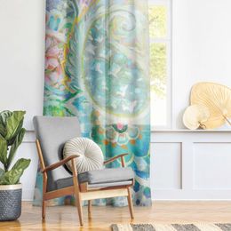 Bilderwelten Vorhang Paisley mit Blumen