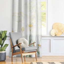 Bilderwelten Vorhang Schafgarbe und G&auml;nsebl&uuml;mchen