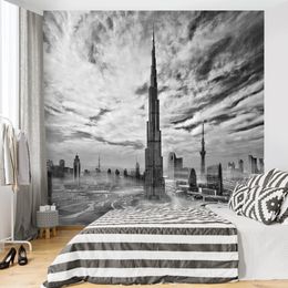 Bilderwelten Fototapete Textiltapete Stofftapete - nahtlose Tapete | Dubai Super Skyline