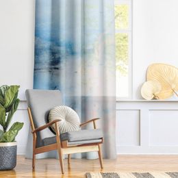 Vorhang Indigo & Rouge I