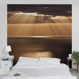 Fototapete Sonnenstrahlen &uuml;ber dem Meer