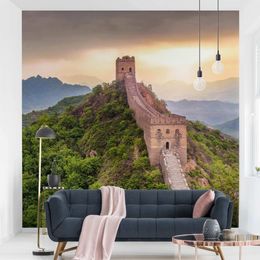 Bilderwelten Fototapete Textiltapete Stofftapete - nahtlose Tapete | Die unendliche Mauer von China