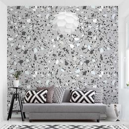 Mustertapete Detailliertes Terrazzo Muster Massa