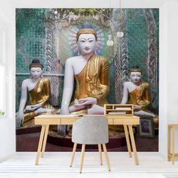 Fototapete Buddha Statuen