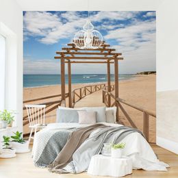 Fototapete Strand Strandpfad zum Meer in Andalusien