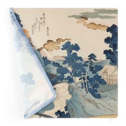Wechselbild Asiatische Zeichnung mit Fluss