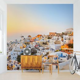 Fototapete Skyline Strahlendes Santorin