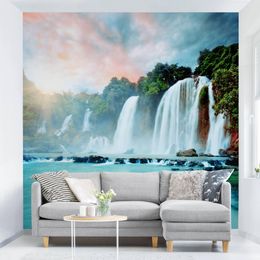Fototapete Natur Wasserfallpanorama