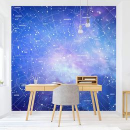 Mustertapete Sternbild Himmelkarte