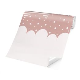 Fototapete Wolken und Sterne - rosa