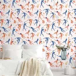 Fototapete Matisse - T&auml;nzer Orange Blau