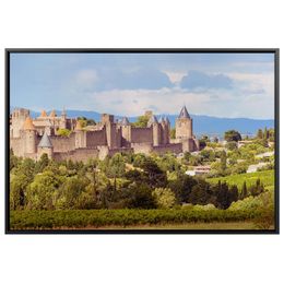 Leinwandbild Burg im Gr&uuml;nen