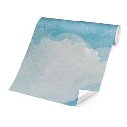 Fototapete Wolken Wasserfarben
