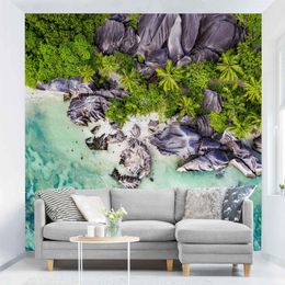Bilderwelten Fototapete Textiltapete Stofftapete - nahtlose Tapete | Versteckter Strand
