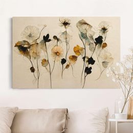 Leinwandbild Warme Bl&uuml;ten