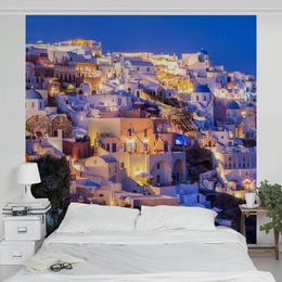 Fototapete Santorini at night