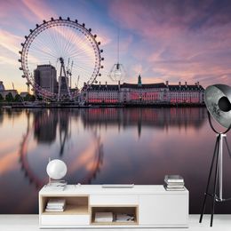 Fototapete London Eye bei Sonnenaufgang