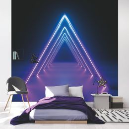 Fototapete Neon Dreieck