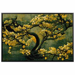Leinwandbild Gelber Baum
