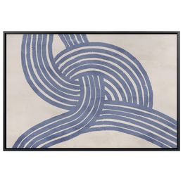 Leinwandbild Knoten blau