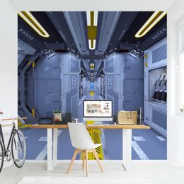 Fototapete Sci-Fi Raumschiff Innenraum
