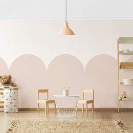 Bilderwelten Fototapete Halbkreisbord&uuml;re gro&szlig; beige