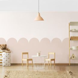 Bilderwelten Fototapete Halbkreisbord&uuml;re mittel beige