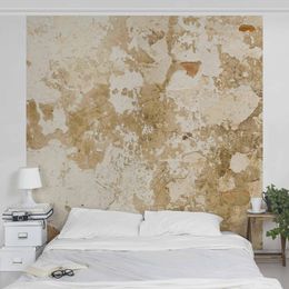 Fototapete Shabby Wand in Beige