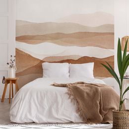 Fototapete Aquarell Landschaft Sandberge