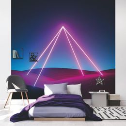 Fototapete Neonlichtpyramide