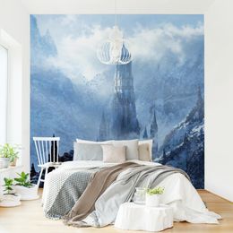 Fototapete Phantastisches Schloss im Schnee