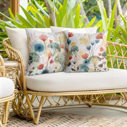 Dekokissen 2er Set Wildblumen im Sommer Set I
