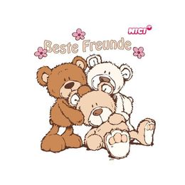 Wandtattoo Kinderzimmer NICI Classic Bear Teddy Babyzimmer Wandsticker Tiere Kinder B&auml;r Wandaufkleber in S-XXL Baby, Junge & M&auml;dchen