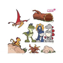 Wandtattoo Kinderzimmer Junge NICI Dinos Dino Jungenzimmer Wandsticker Dinosaurier Wandaufkleber in S-XXL