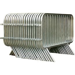 PROCITY Absperrgitter Ecobar , feuerverzinkt, Palette mit VE 25 Stk, L&auml;nge 1980 mm, Rohr-&Oslash; 35 mm