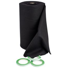 Showgear Rolle Dekomolton 160 g/m&sup2; - Schwarz - 0,4 x 30 m (B x L)