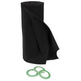 Showgear Rolle Dekomolton 160 g/m&sup2; - Schwarz - 0,6 x 30 m (B x L)