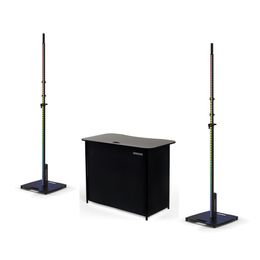 SET aus 2 x ChauvetDJ FLEXstand FX ILS Schwarz + 1x HUMPTER MOVE WH, Schwarz