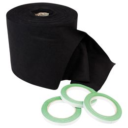 Showgear Rolle Dekomolton 160 g/m&sup2; - Schwarz - 0,2 x 30 m (B x L)