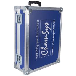 ChamSys Flightcase f&uuml;r MagicQ MQ80, Blau, MIT Rollen - B-STOCK